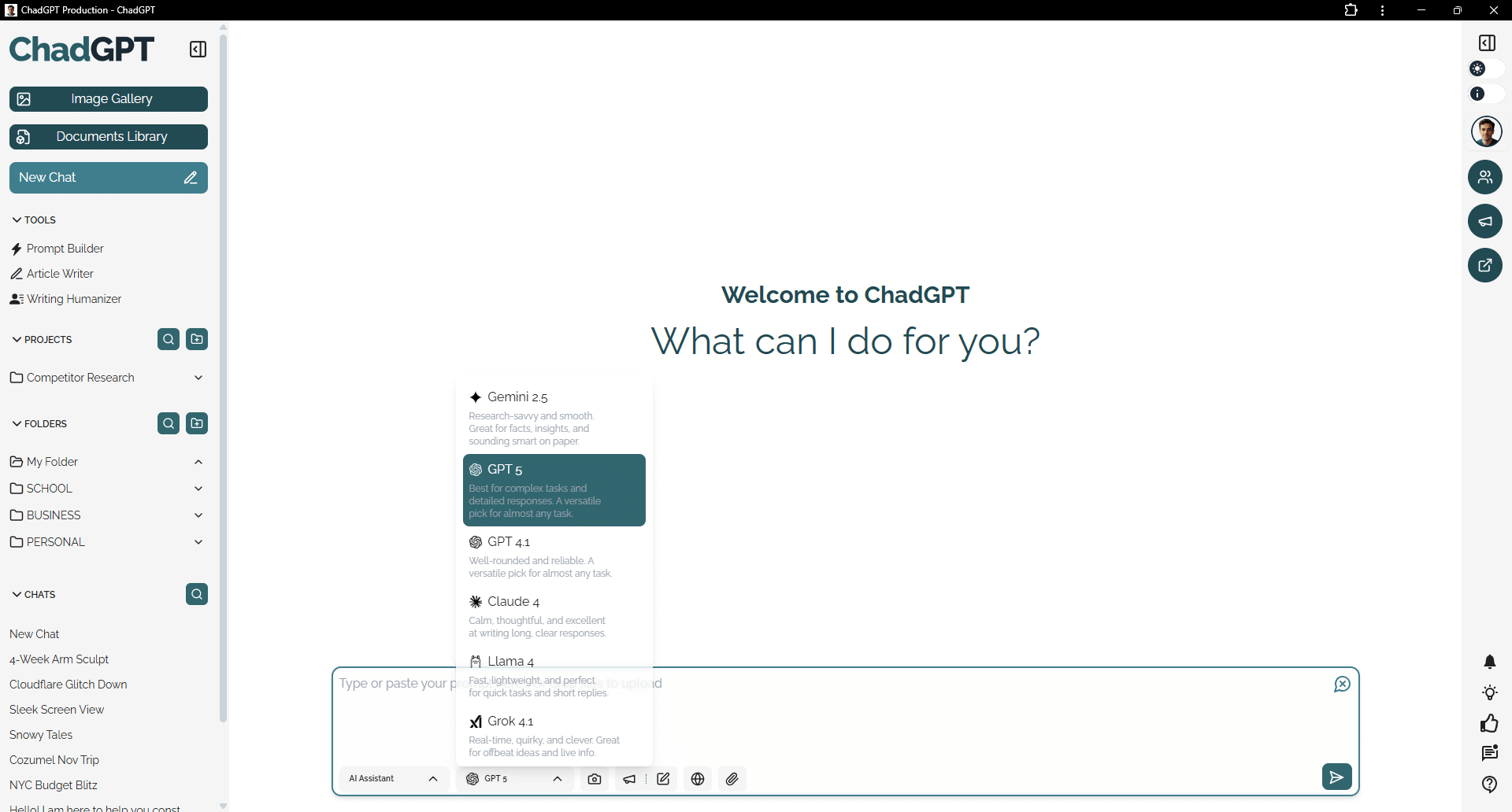 ChadGPT Makes AI Easy • ChadGPT